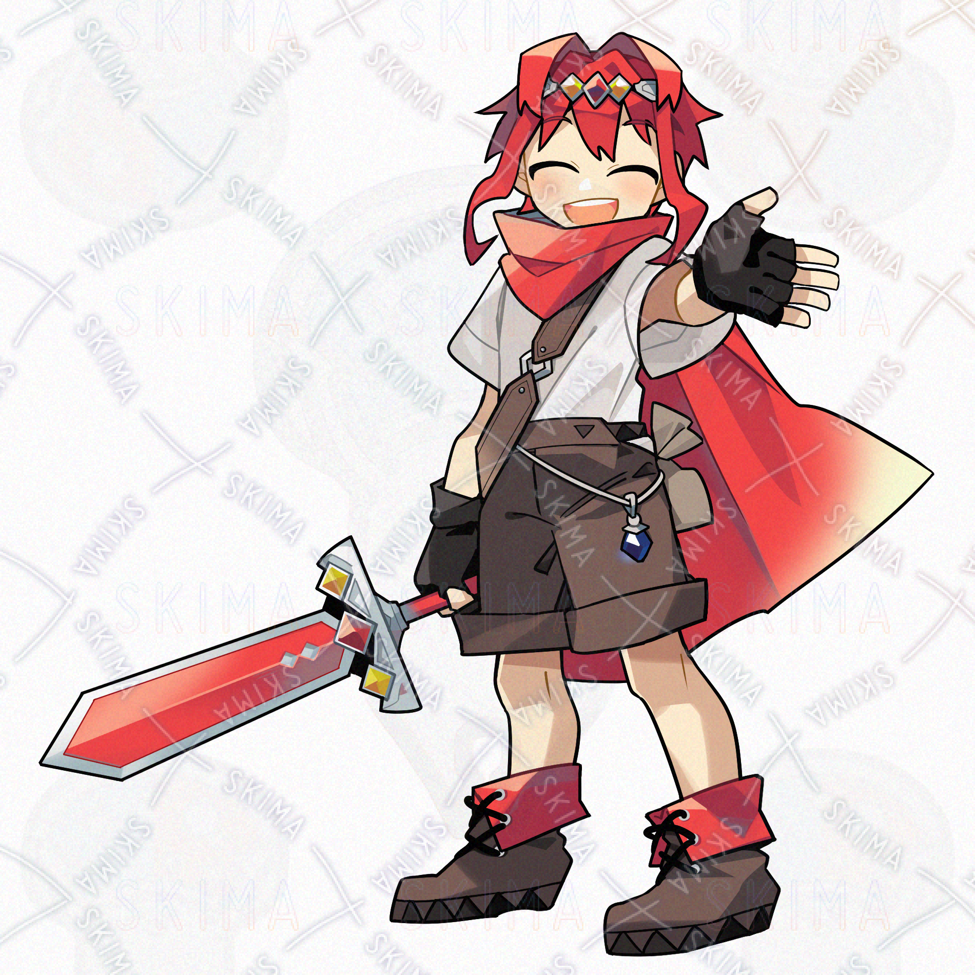 赤の少年勇者（表情5種） | SKIMA（スキマ）