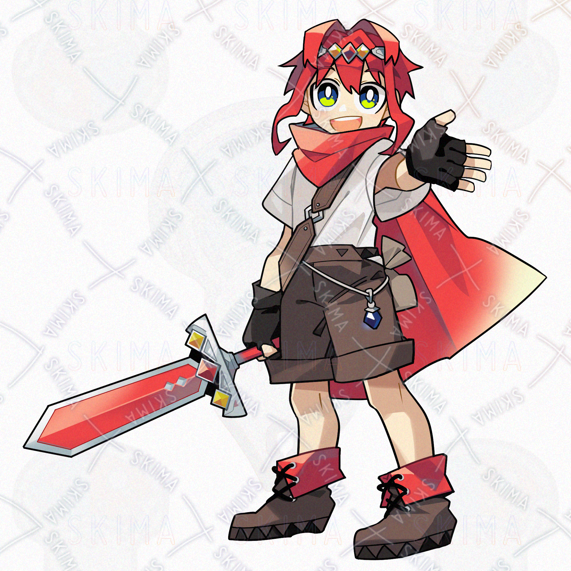 赤の少年勇者（表情5種） | SKIMA（スキマ）