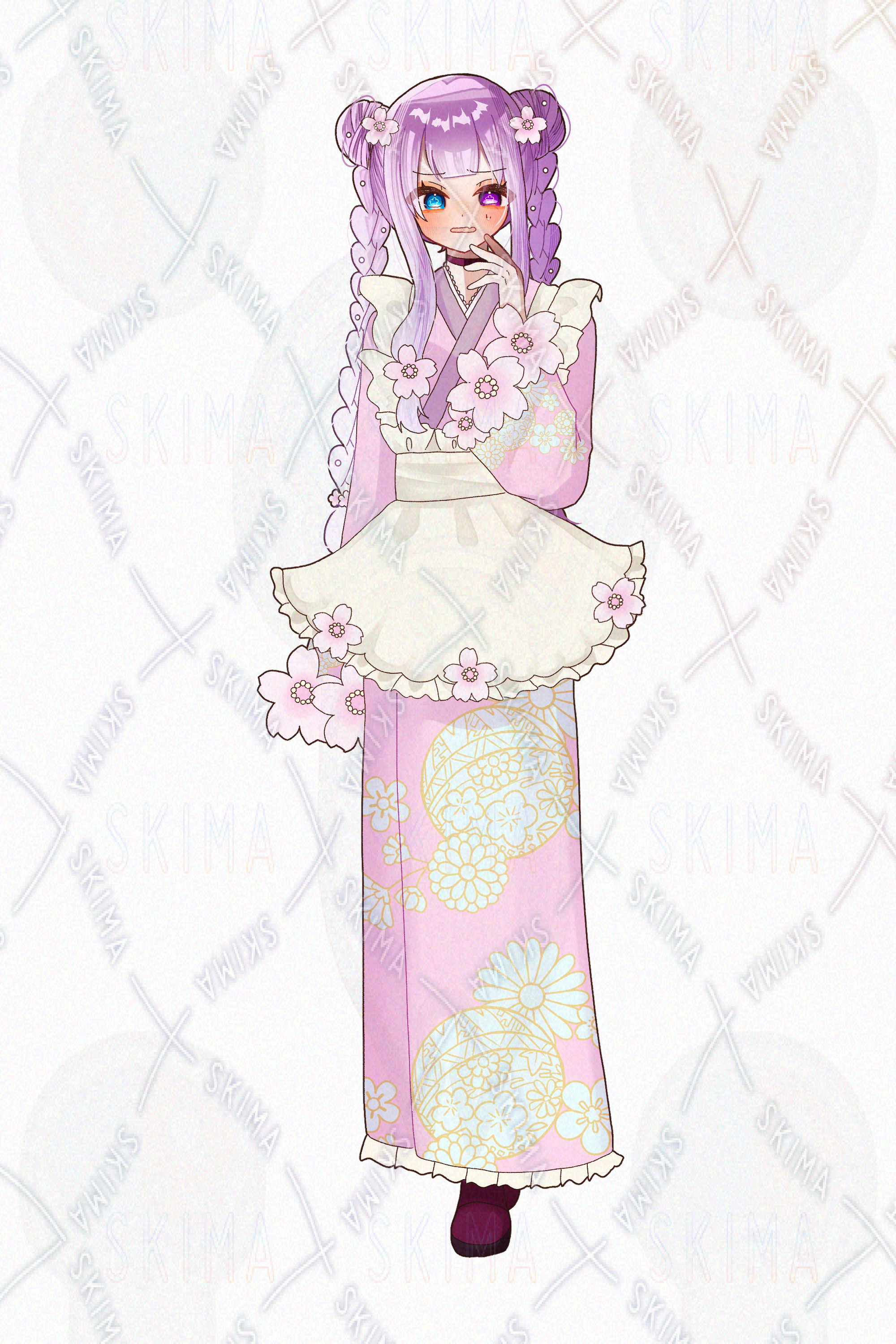 【期間限定値下げ9/13日まで】桜×和風の女の子 | SKIMA（スキマ）