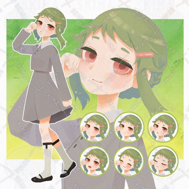 【表情6種】私立風女学生【Adopt01】 | SKIMA（スキマ）