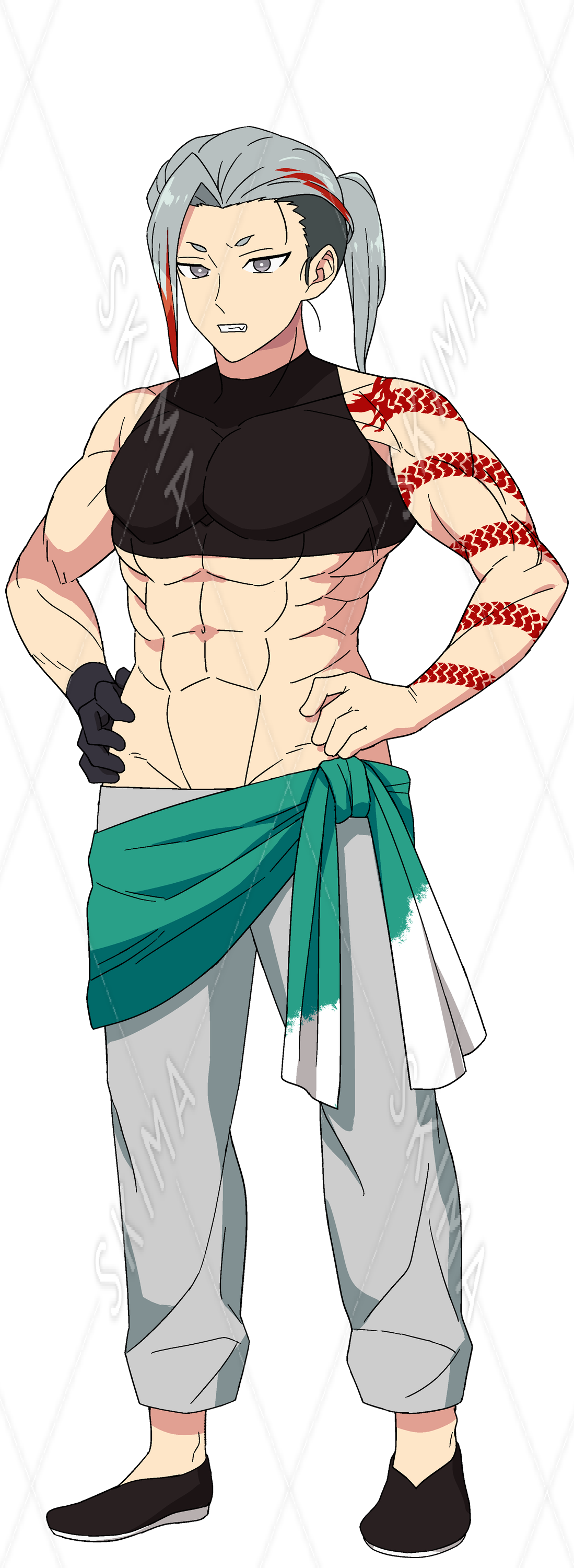 【adopt】15.中華風の青年 差分7種(衣装差分有) | スキマ - イラスト依頼・キャラ販売ならSKIMA