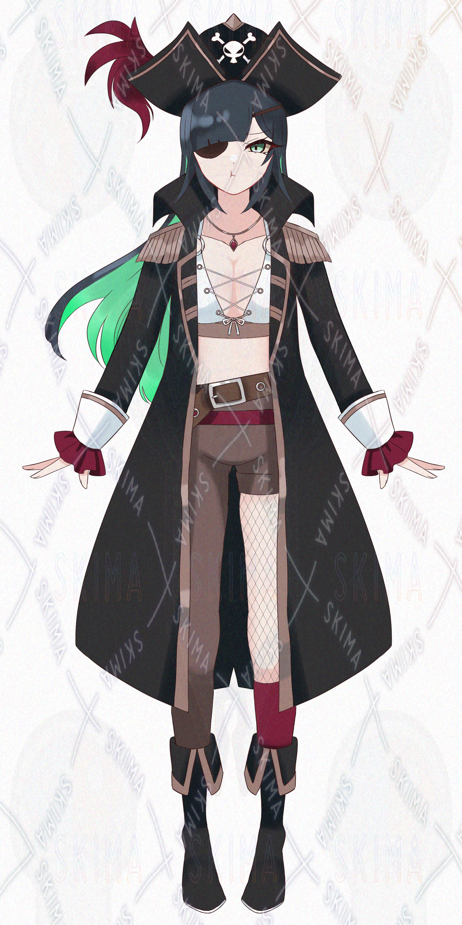 海賊衣装の女の子【表情差分6種】 | SKIMA（スキマ）