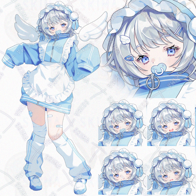 ※31日まで値下げ【表情4種】おしゃぶり 女の子 立ち絵 | SKIMA（スキマ）