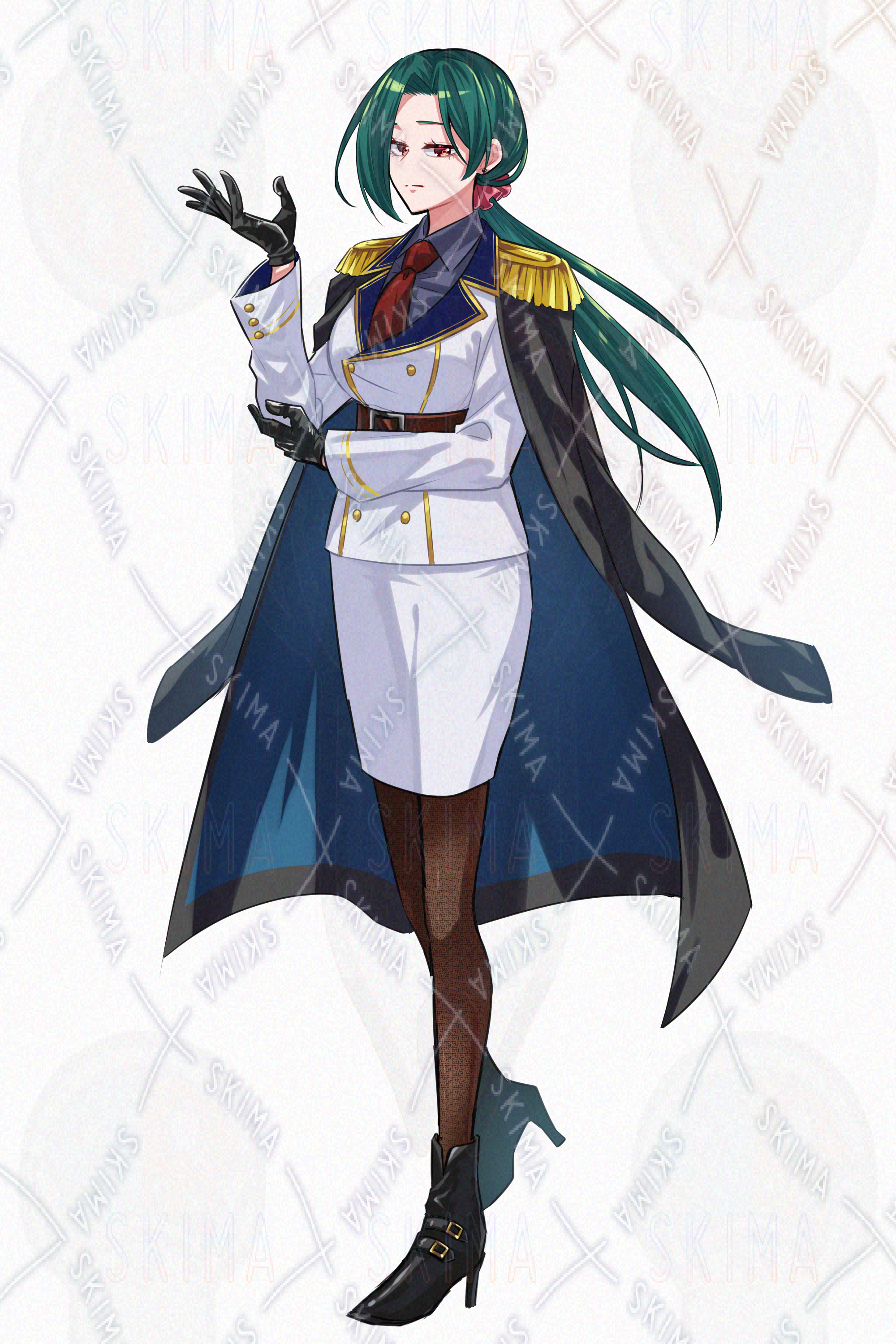 【月末SALE】軍服の女性【表情8種類＋帽子】 | SKIMA（スキマ）