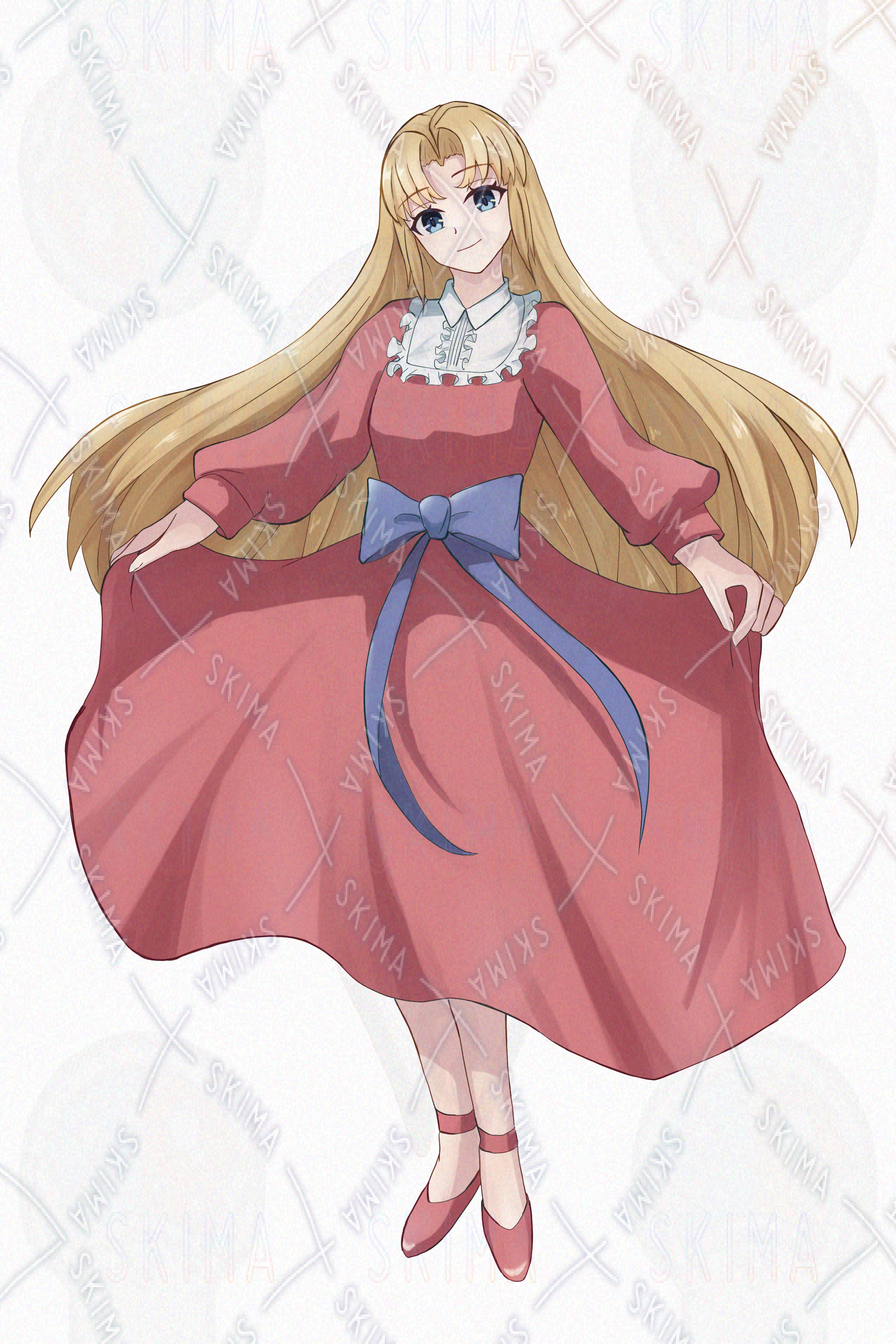 【表情9種＋オマケ】猫耳付き金髪女子【立ち絵】 | SKIMA（スキマ）