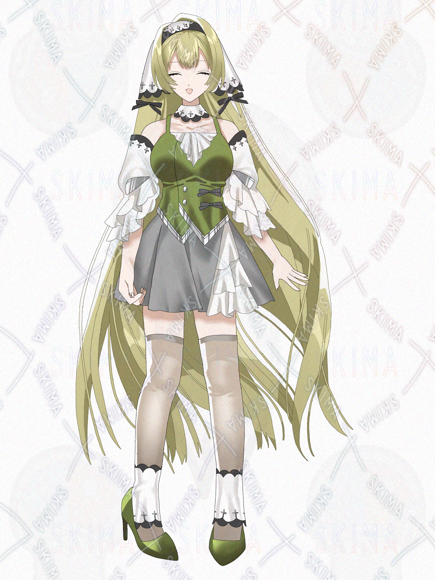 金髪の女性(表情5種) | SKIMA（スキマ）