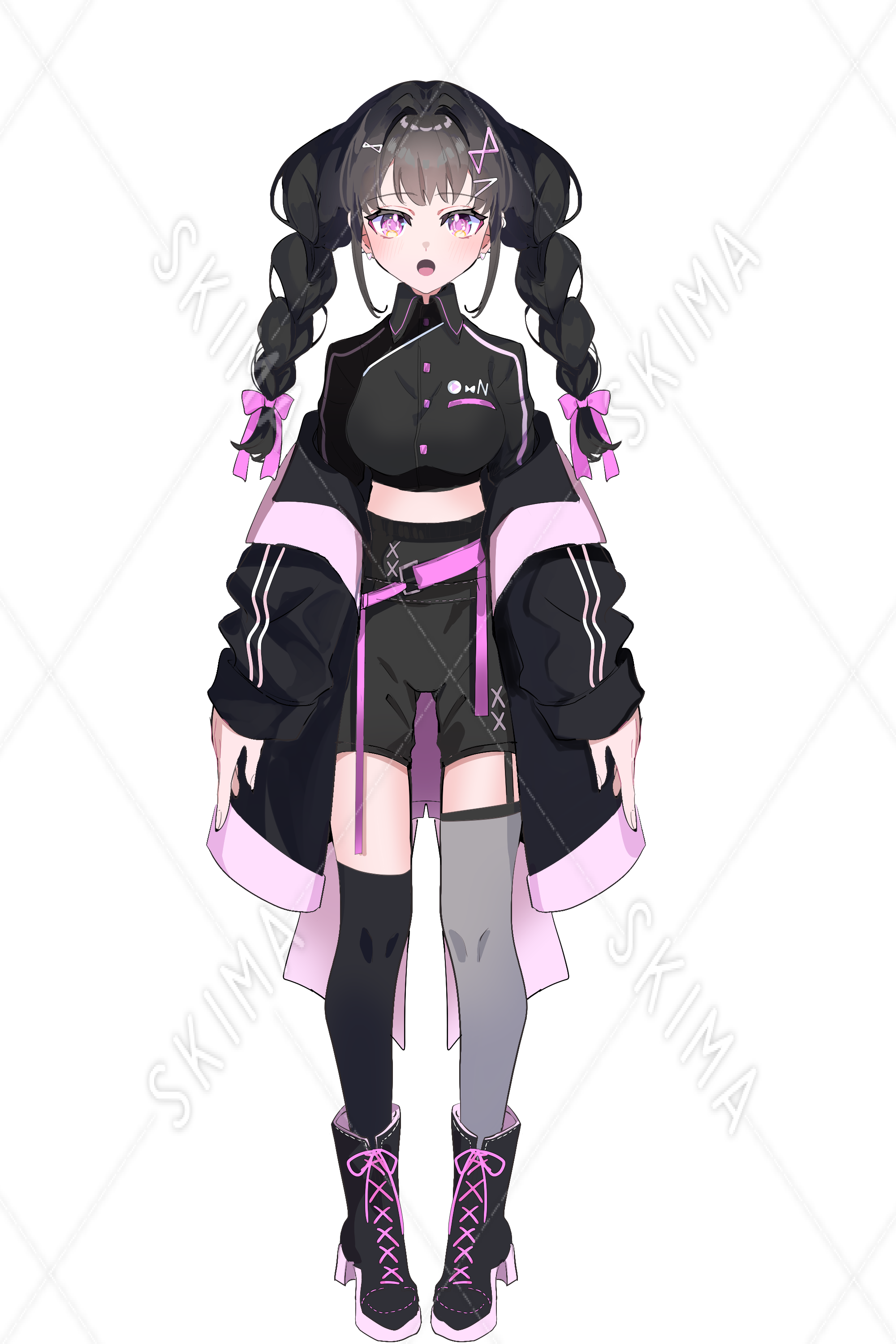 青いワンピースの子 | スキマ - イラスト依頼・キャラ販売ならSKIMA