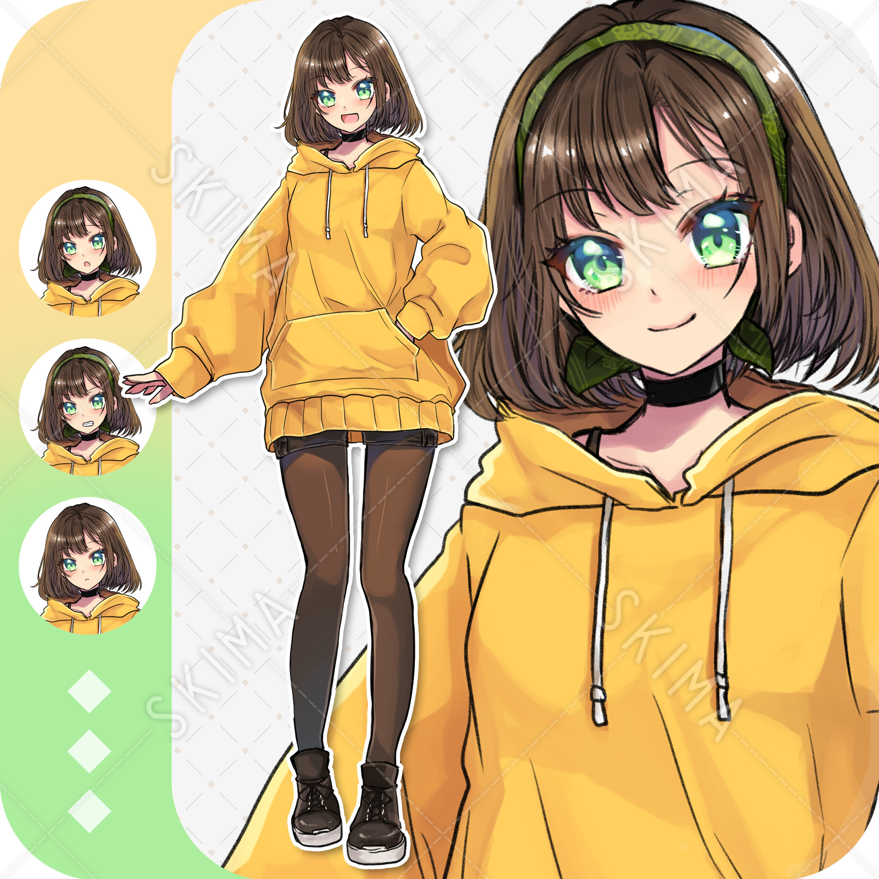 【40%OFF】パーカー女子【6月特価】 | スキマ - イラスト依頼・opt販売ならSKIMA