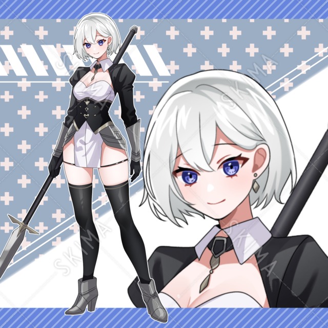 adopt.30槍を持った戦士の女性 | スキマ - イラスト依頼・opt販売ならSKIMA