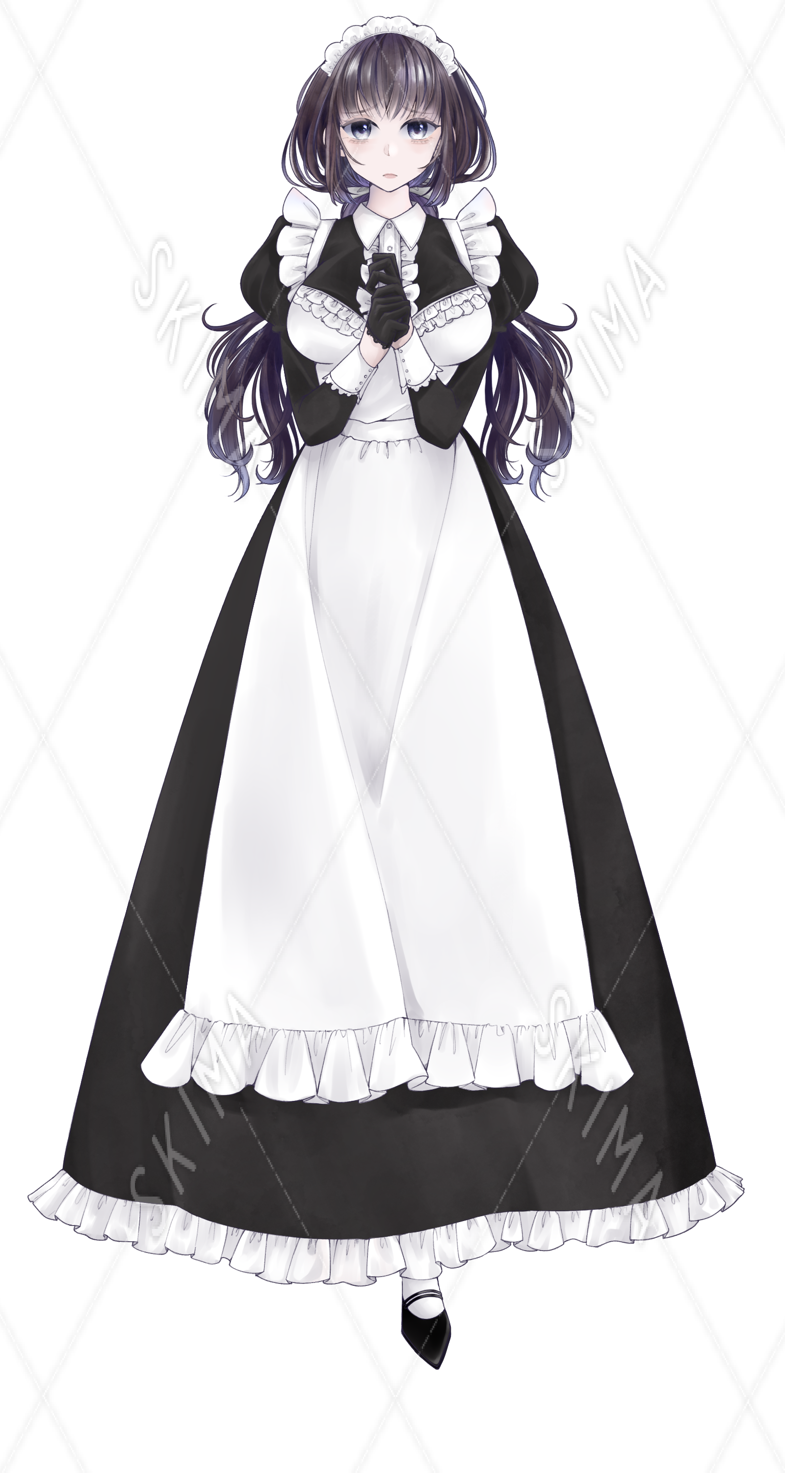 メイドさん（お掃除） | スキマ - イラスト依頼・opt販売ならSKIMA