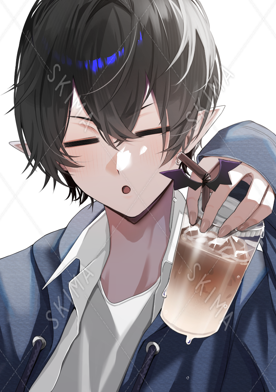 SNS用アイコンイラスト 黒髪男子 | SKIMA（スキマ）