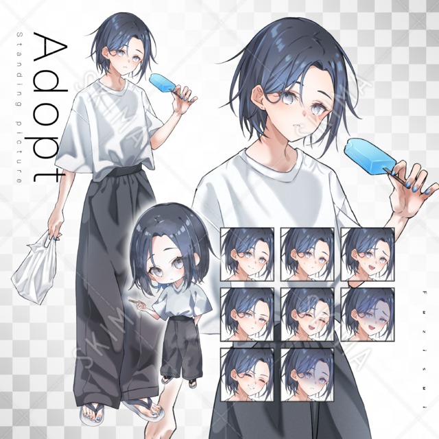 【Adopt】表情差分9種＋SD1種 | SKIMA（スキマ）
