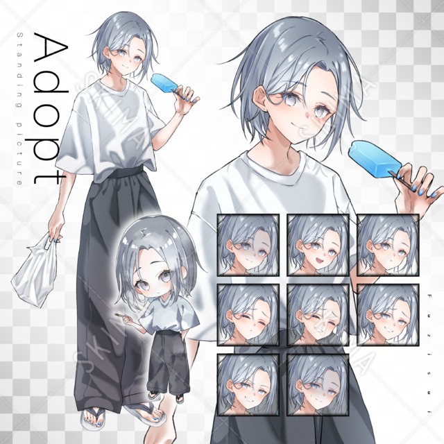 【Adopt】表情差分9種＋SD1種 | SKIMA（スキマ）