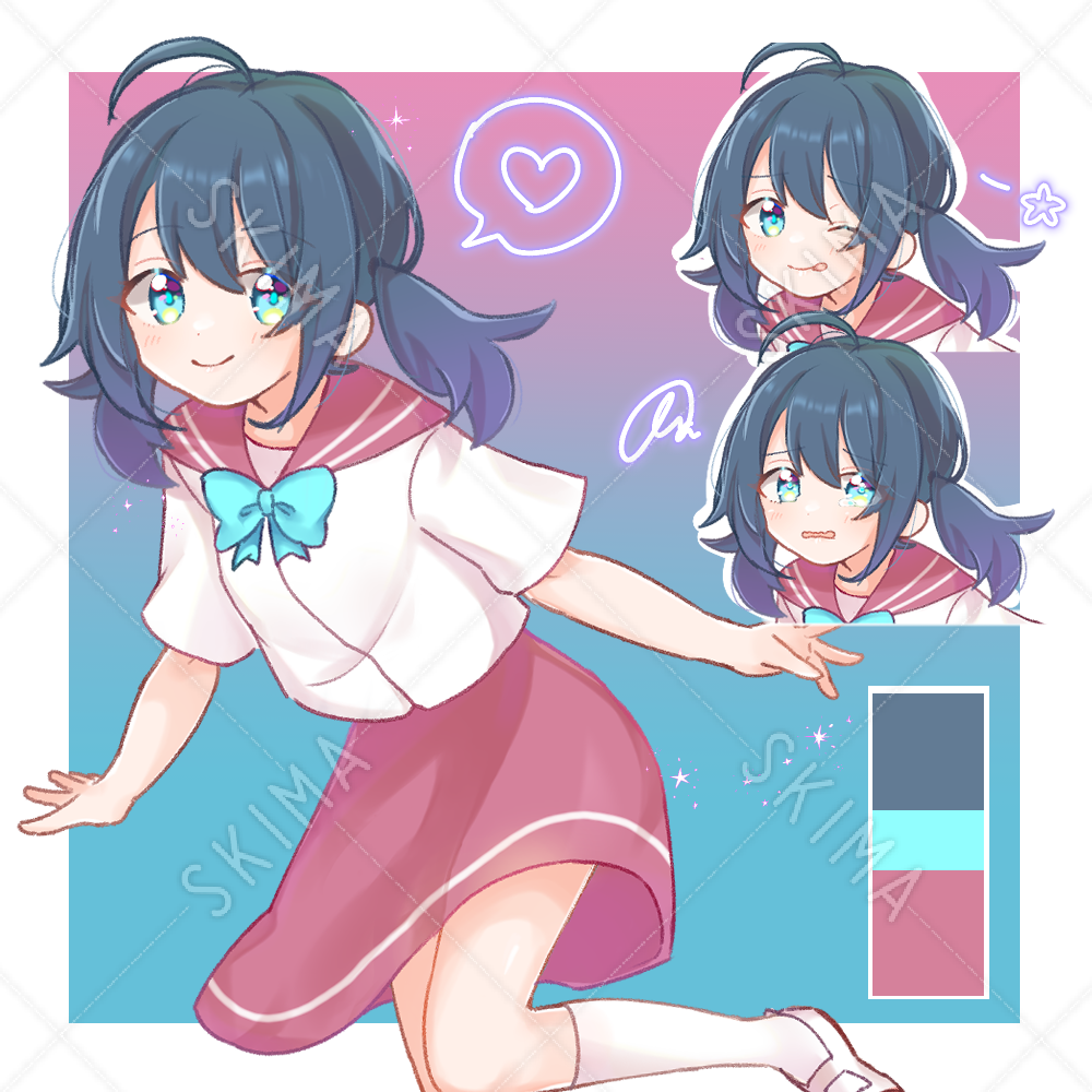 小学生くらいの女の子（表情差分6種） | SKIMA（スキマ）