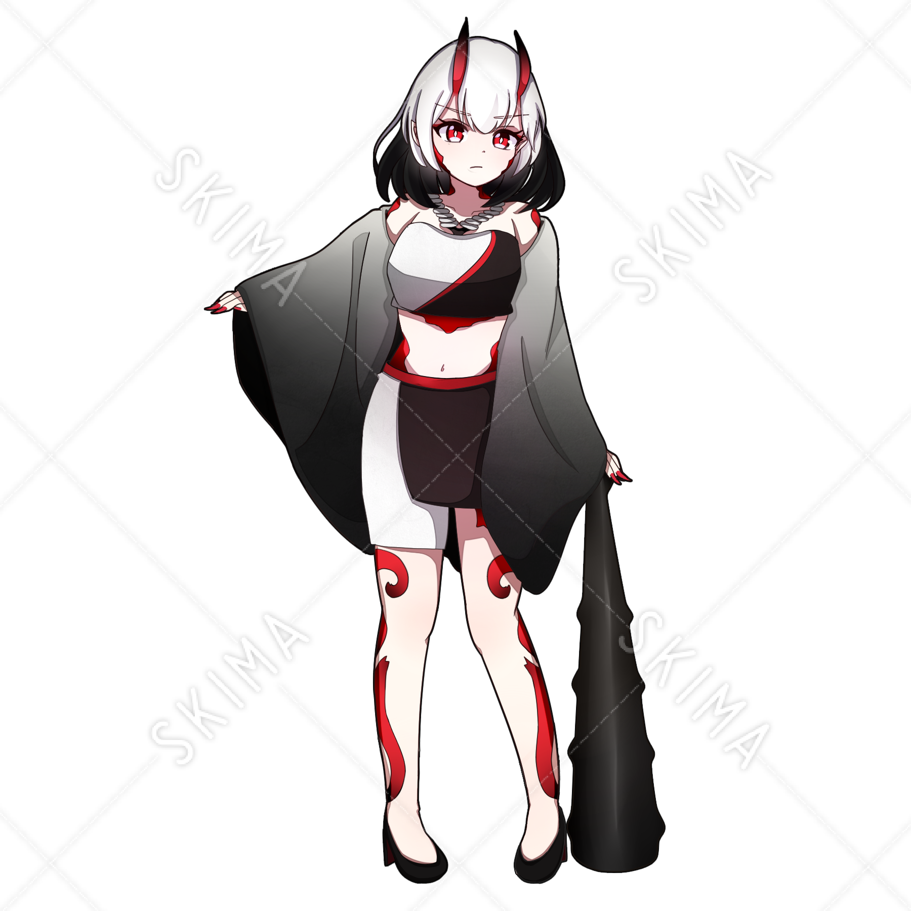 鬼の女の子【2p表情差分4】 | SKIMA（スキマ）