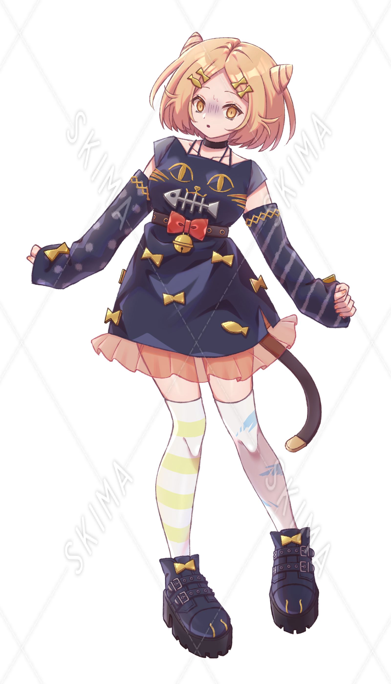 【セール中】猫系ファッションの女の子/adopt_003 | SKIMA（スキマ）