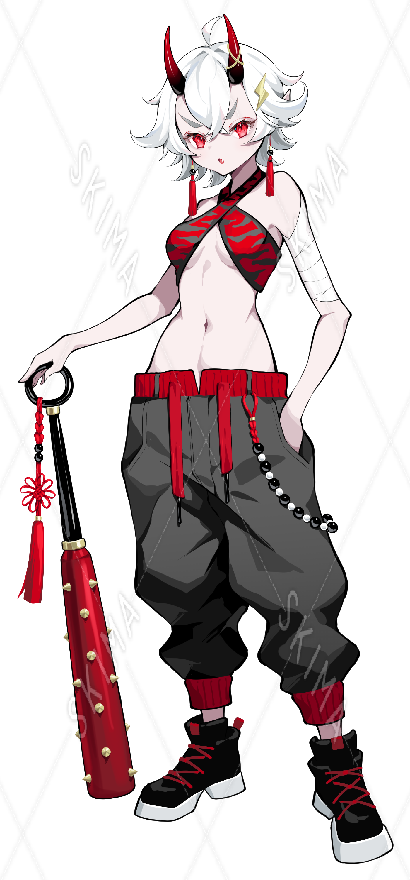 ※30日まで値下げ【表情4種】鬼 女の子 立ち絵 | SKIMA（スキマ）