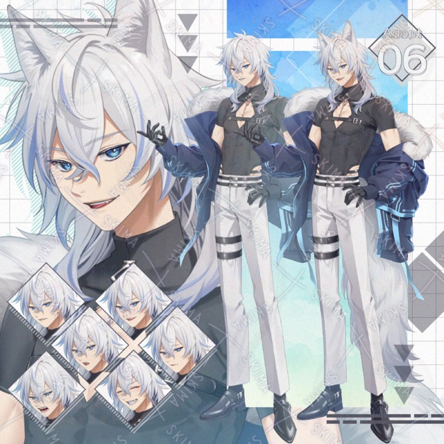 Adopt_06【表情差分6種＋獣耳・しっぽ差分】 | SKIMA（スキマ）