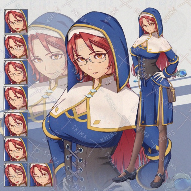 【adopt_01】表情9種+眼鏡 | SKIMA（スキマ）