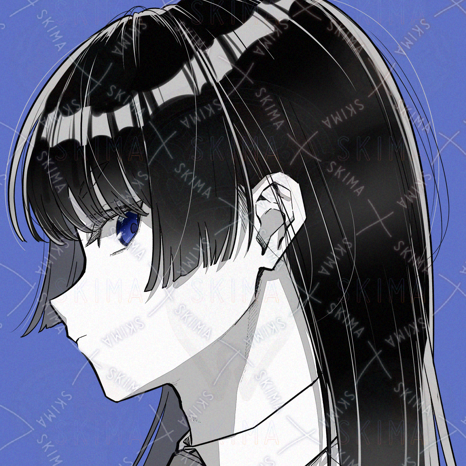 【No.009】SNSアイコン【モノクロ】 | SKIMA（スキマ）