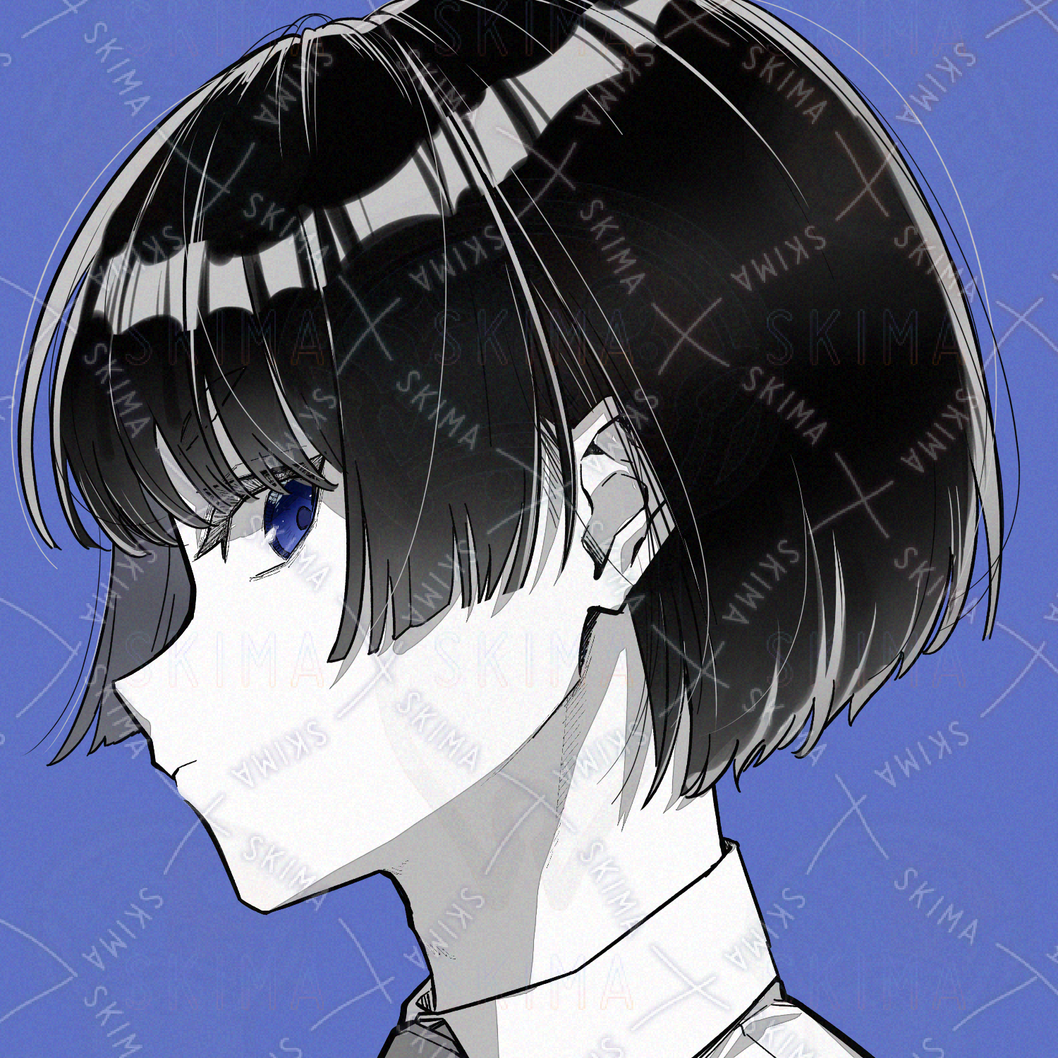 【No.009】SNSアイコン【モノクロ】 | SKIMA（スキマ）