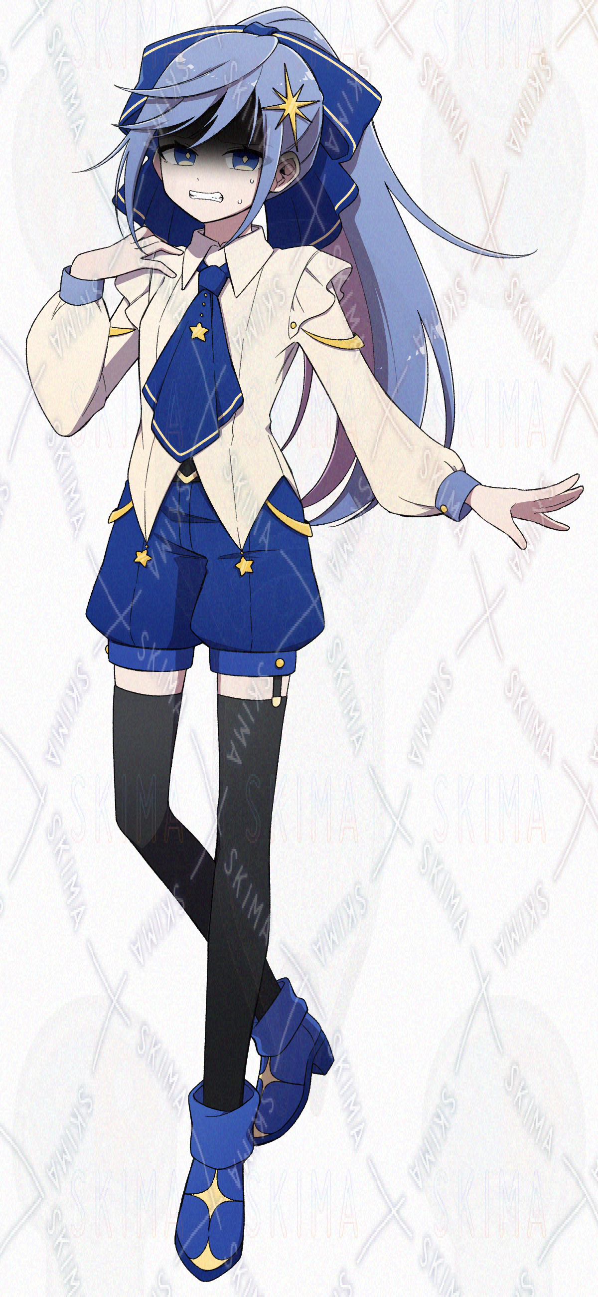 【表情10種】星がモチーフの女の子 | SKIMA（スキマ）