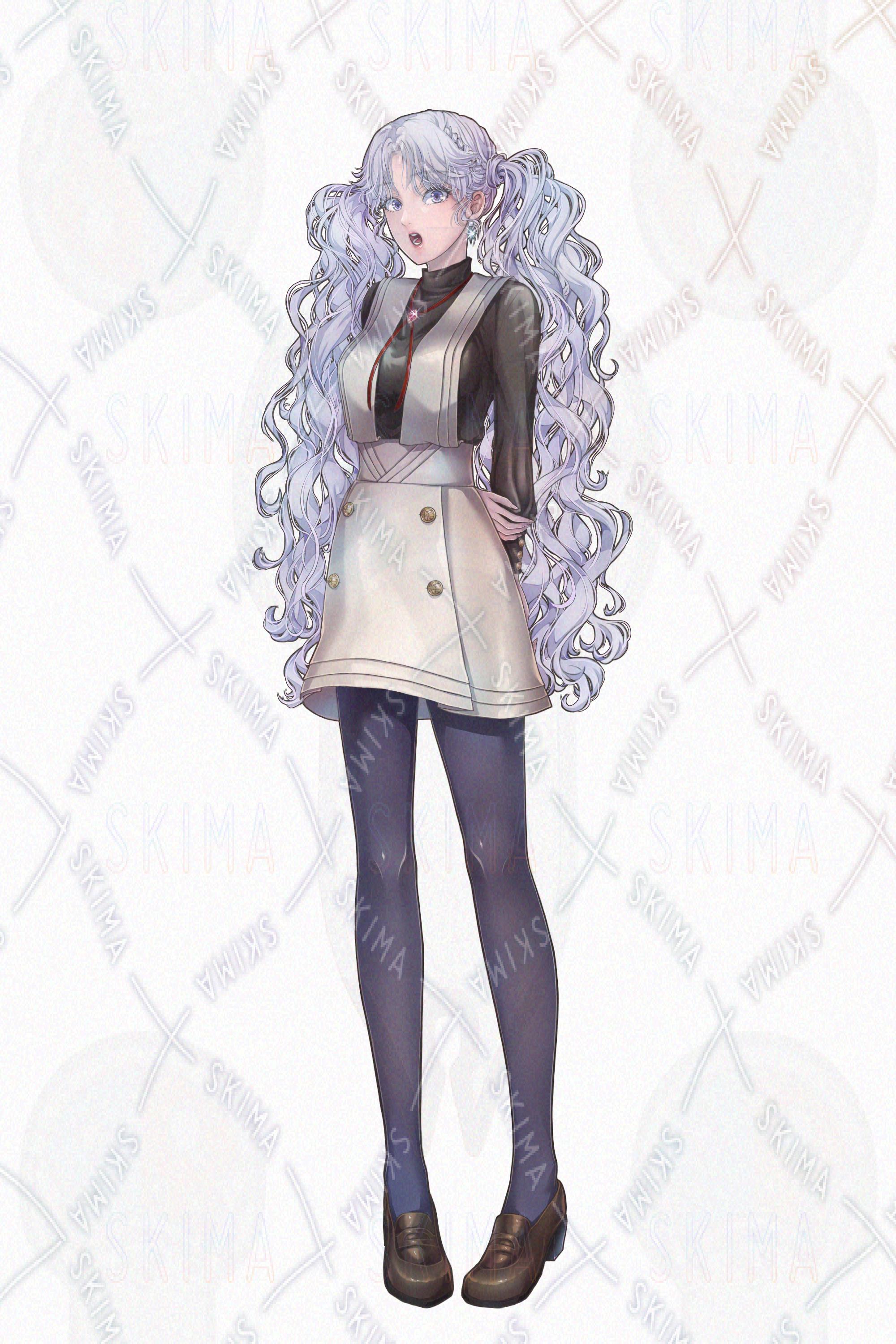 【SALE】表情10種/ツインテール女の子 | SKIMA（スキマ）