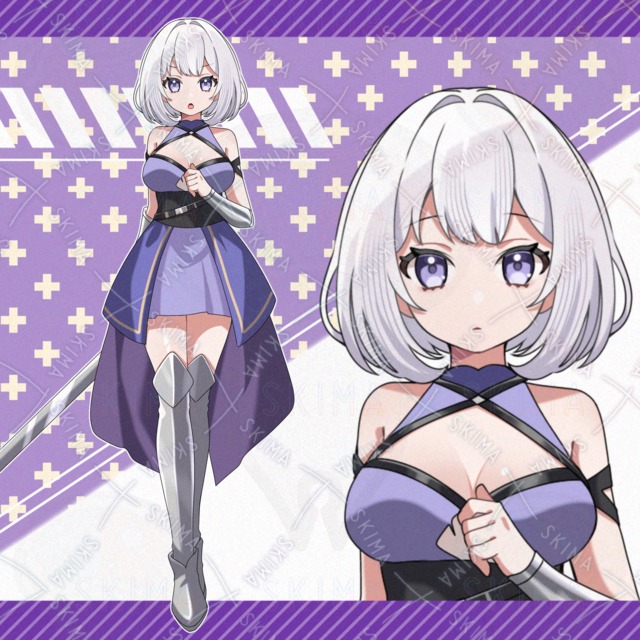 adopt.84 紫騎士の女の子【表情全5種】 | SKIMA（スキマ）