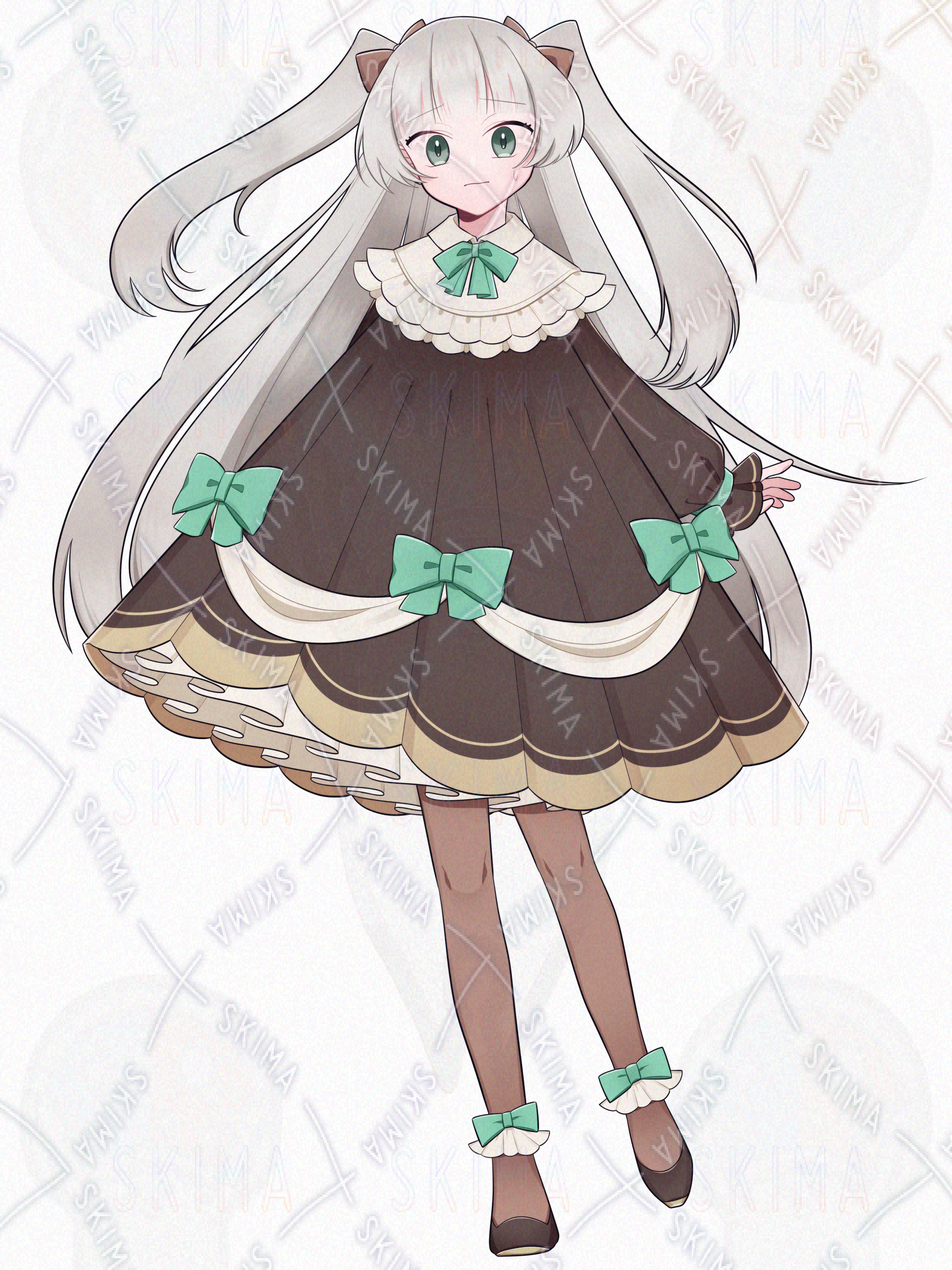 【差分10種】ワンピースの少女・チョコミント【adopt】 | SKIMA（スキマ）