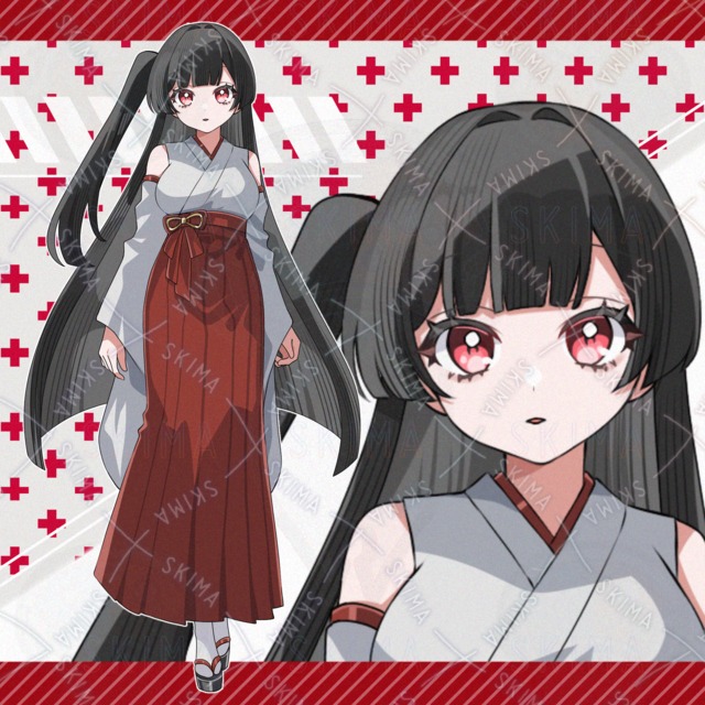 adopt.79 巫女服の女の子【表情全5種】 | SKIMA（スキマ）