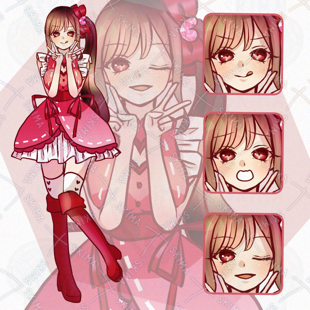 ！SALE！Adopt4〖ハートのアイドル・魔法少女〗表情3種 | SKIMA（スキマ）