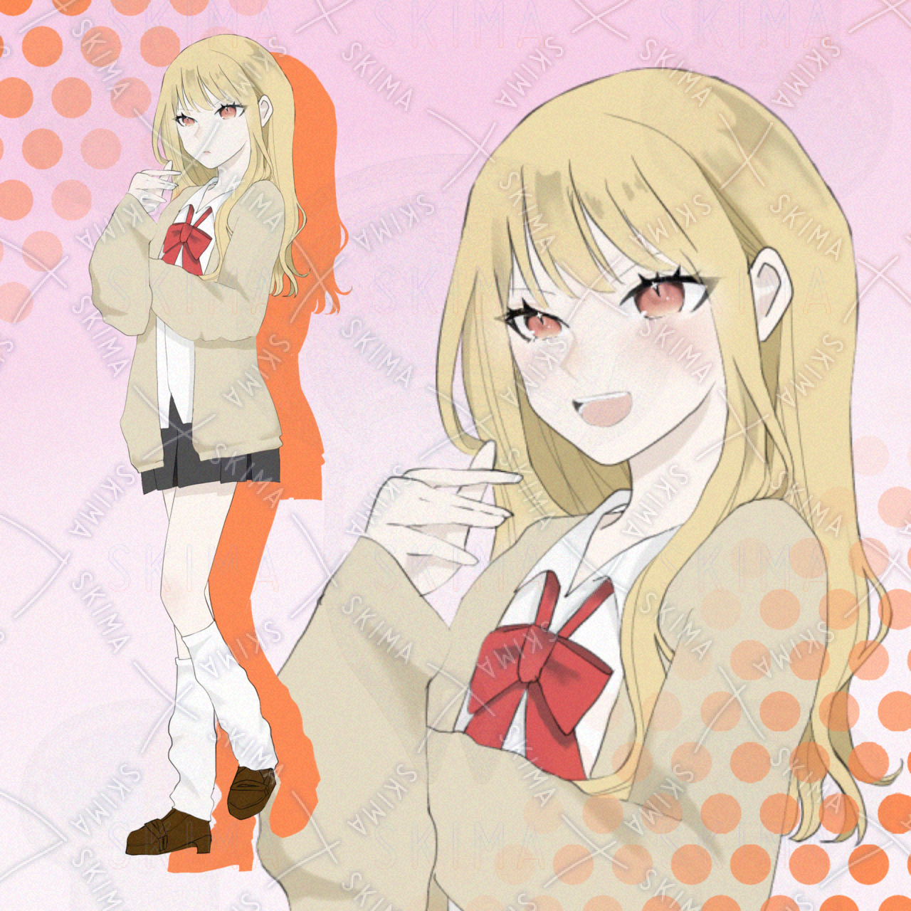 〈表情5種〉ルーズソックスJK | SKIMA（スキマ）