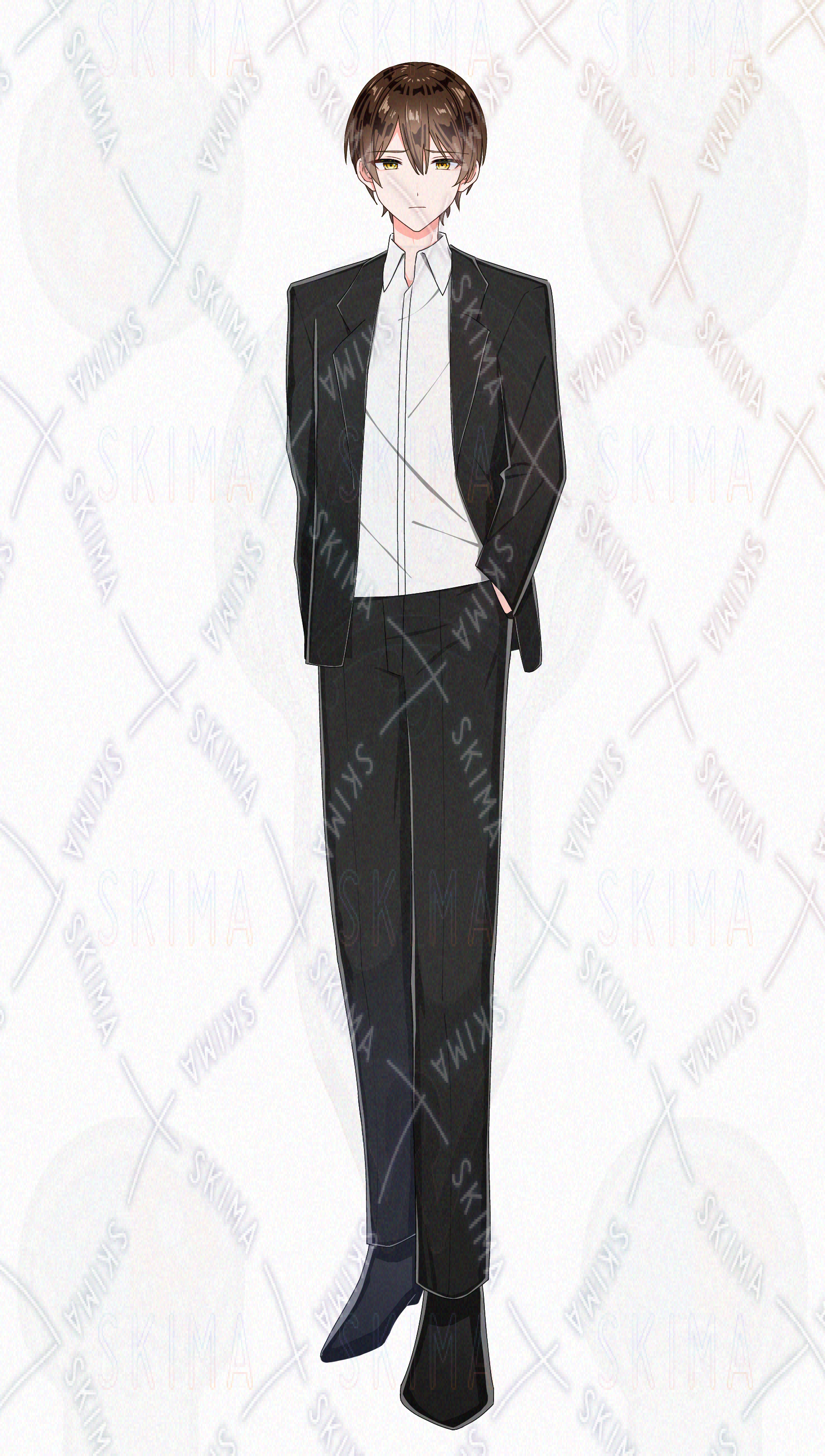 表情差分5枚 男性キャラ 立ち絵 | SKIMA（スキマ）