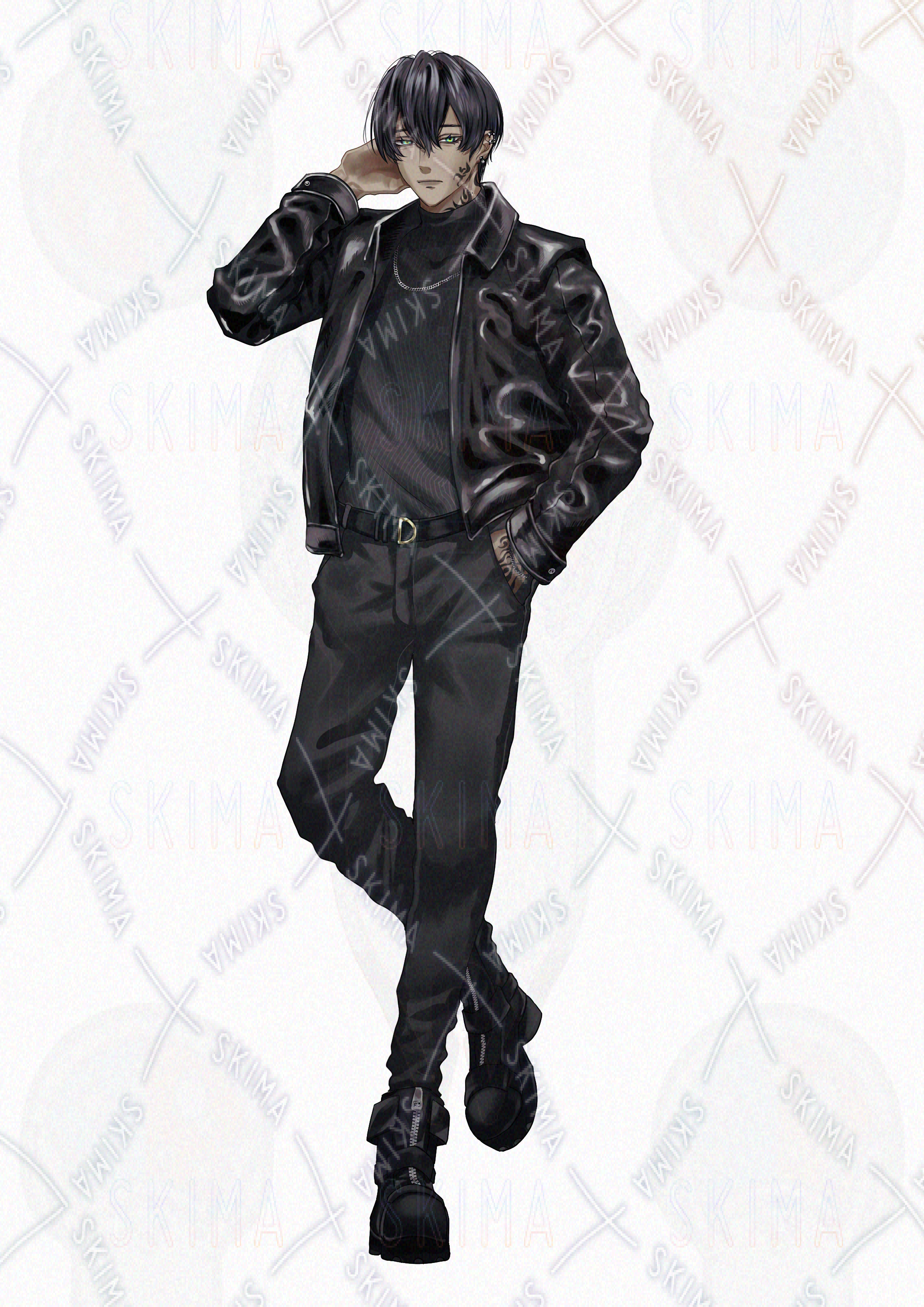 adopt.43 男性立ち絵 返り血差分有り | SKIMA（スキマ）