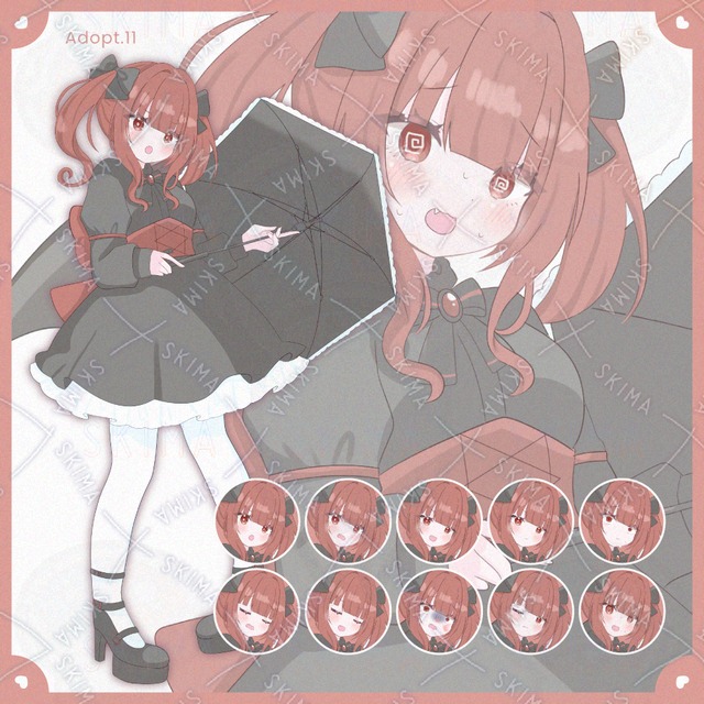 【表情差分+羽差分】悪魔の女の子【Adopt11】 | SKIMA（スキマ）