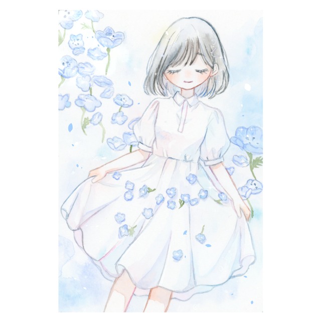 透明感あふれる、きれいでやわらかいイラストを作成します | スキマ - イラスト依頼・キャラ販売ならSKIMA