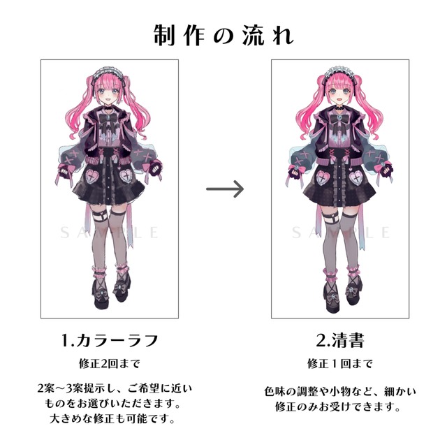 《IRIAM,Vtuber,TRPG》立ち絵を制作いたします！ | スキマ - イラスト依頼・opt販売ならSKIMA