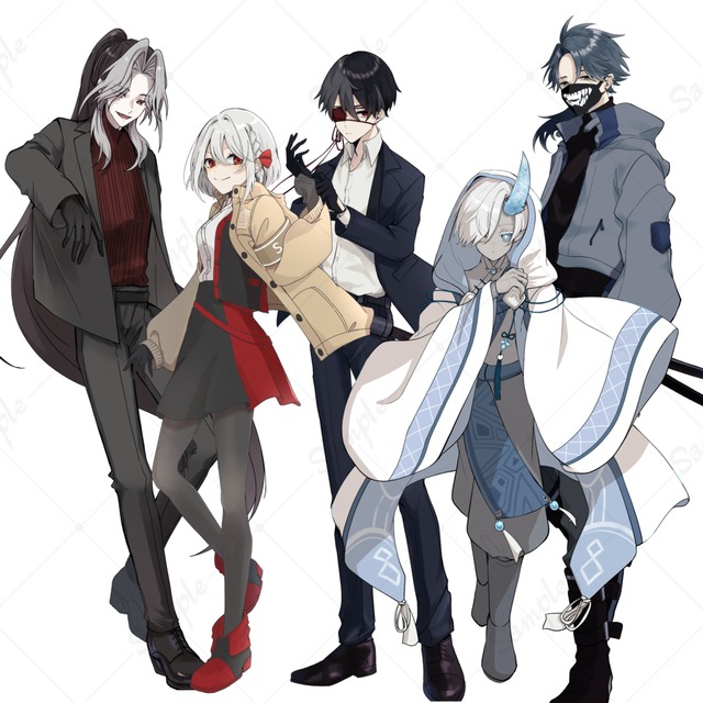 【TRPG立ち絵制作】膝上／全身＋表情差分付き｜人外・キャラデザOK！ | SKIMA（スキマ）