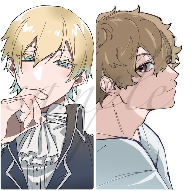 【値段固定】女性向け・BLイラスト背景透過オーダー | SKIMA（スキマ）